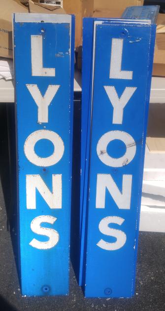 Lyons Block Sign | The CRHS's Conrail Artifact Archive