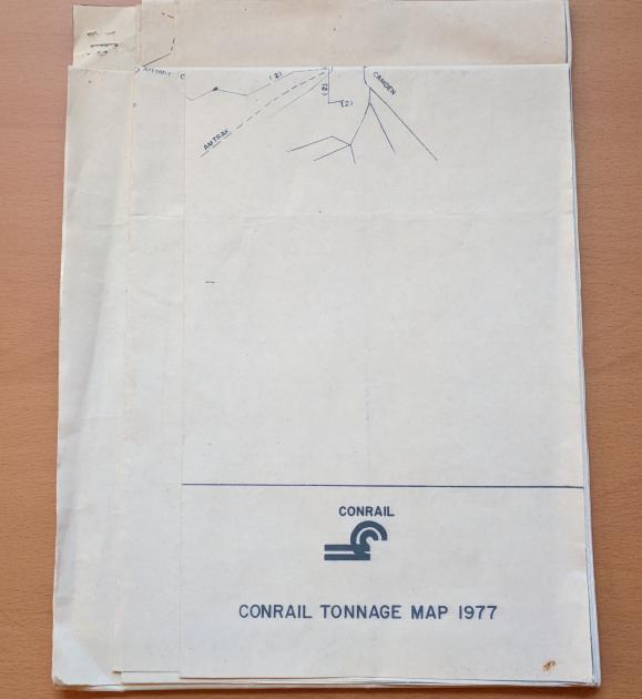 Conrail Tonnage Map 1977 | The CRHS's Conrail Artifact Archive
