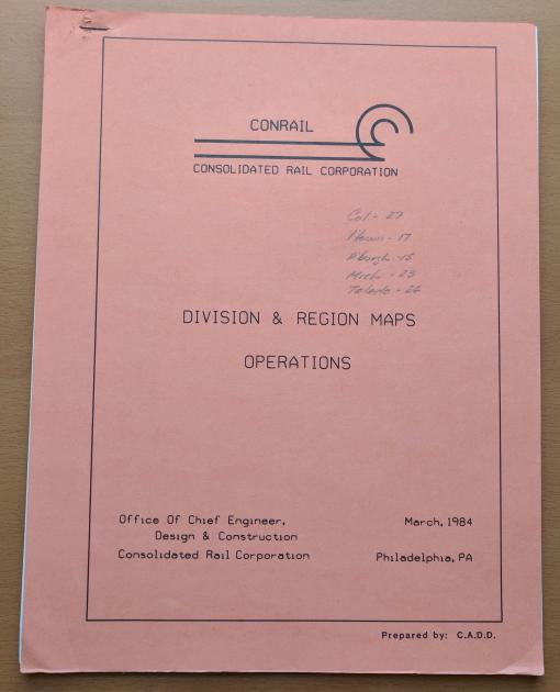 Division & Region Maps Operations March 1984 | The CRHS's Conrail ...
