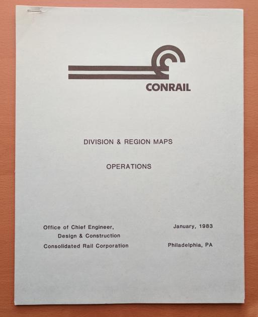 Divison & Region Maps Operations January 1983 | The CRHS's Conrail ...