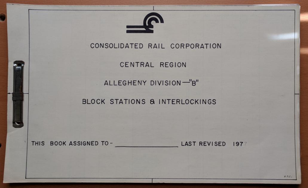 Central Region Allegheny Division - "B" Block Stations & Interlockings ...