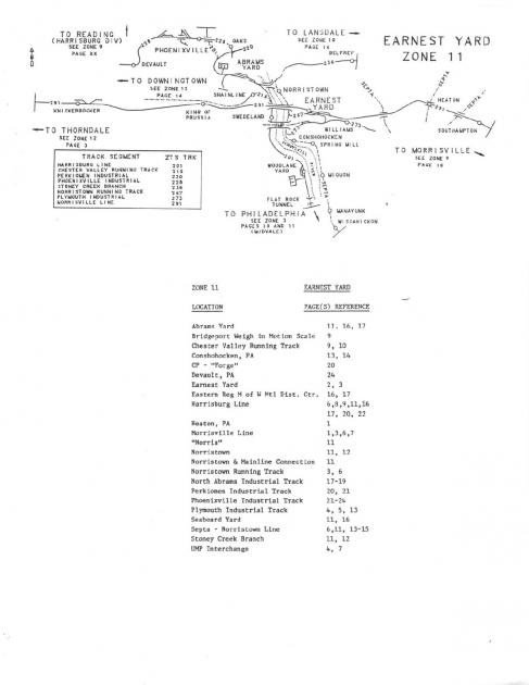 ZTS Maps: Philadelphia Division Various 1987, Reproduction, Loose in ...