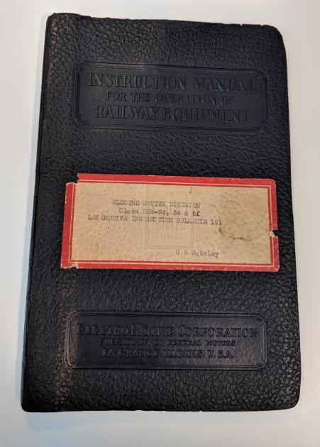 Emd Sw1 Operators Manual From Nyc For Class Des 6d 6e And 6f The