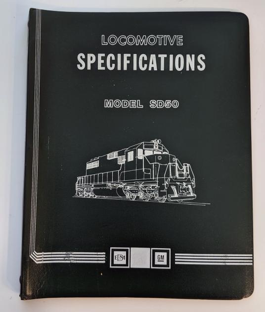 Locomotive Specifications Booklet: EMD SD50 | The CRHS's Conrail ...