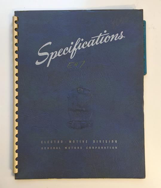 Locomotive Specifications Booklet: EMD E7A | The CRHS's Conrail ...