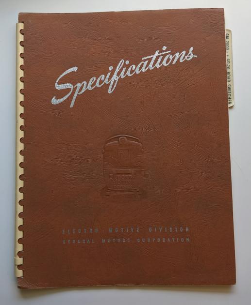Locomotive Specifications Booklet: EMD GP20 Specification 8044 Sept 16 ...
