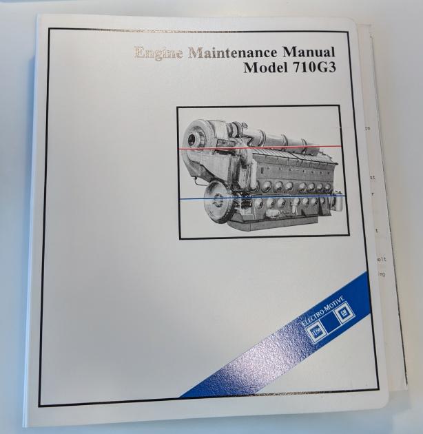 EMD Engine Maintentance Manual for Model 710G3 Engines | The CRHS's Conrail Artifact Archive