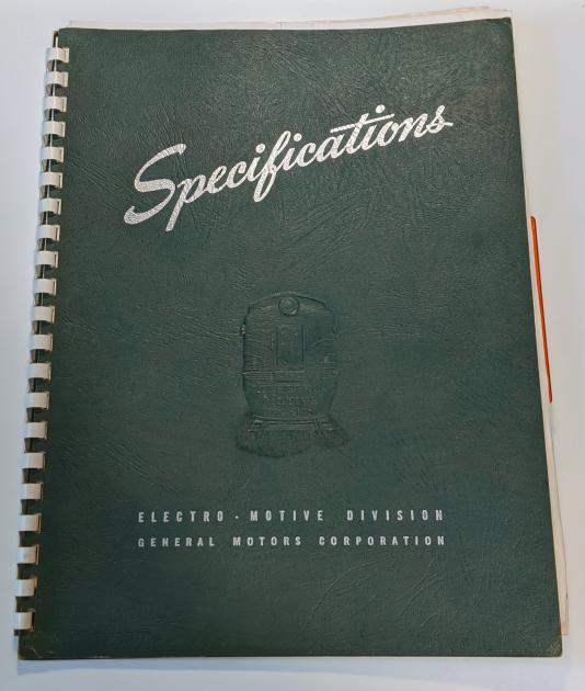 Locomotive Specifications Booklet: EMD GP30 Specification 8046 April 1 ...