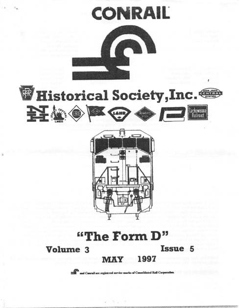 CRHS "The Form D" Newsletter - Vol. 03, No. 05 - May 1997 | The CRHS's ...