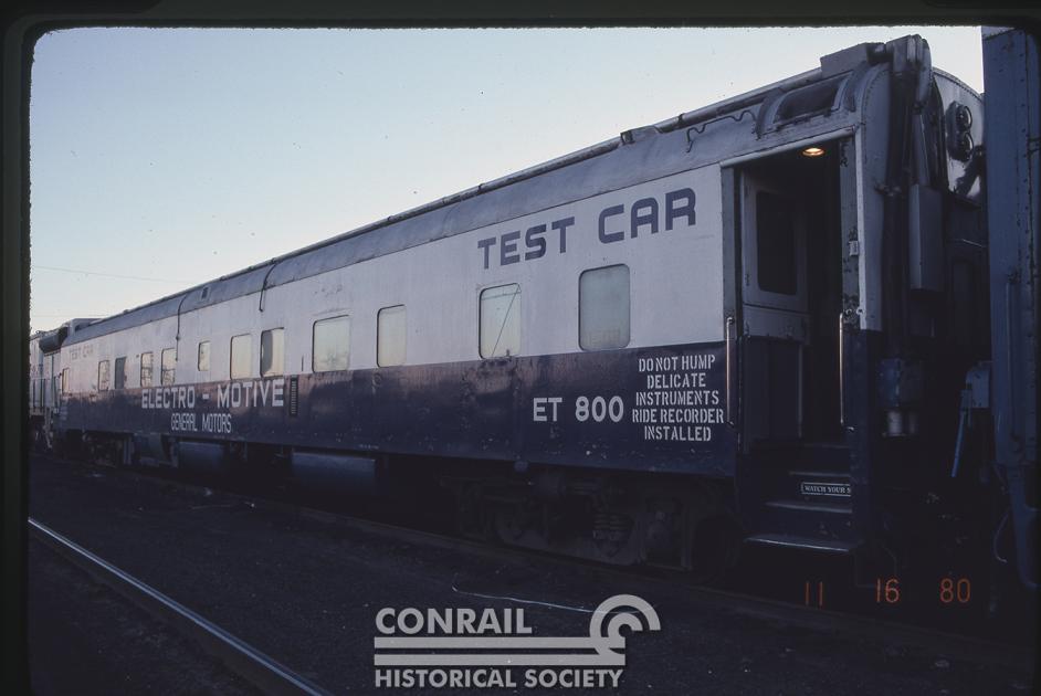 EMD Test Car ET 800 in Enola, PA | The CRHS's Conrail Artifact Archive