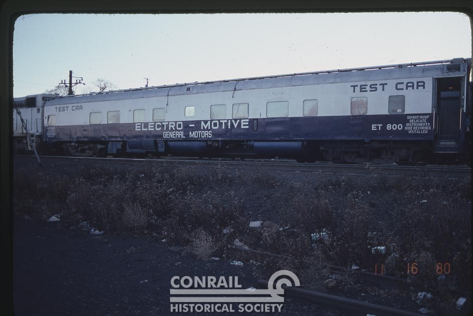 EMD Test Car ET 800 in Enola, PA | The CRHS's Conrail Artifact Archive